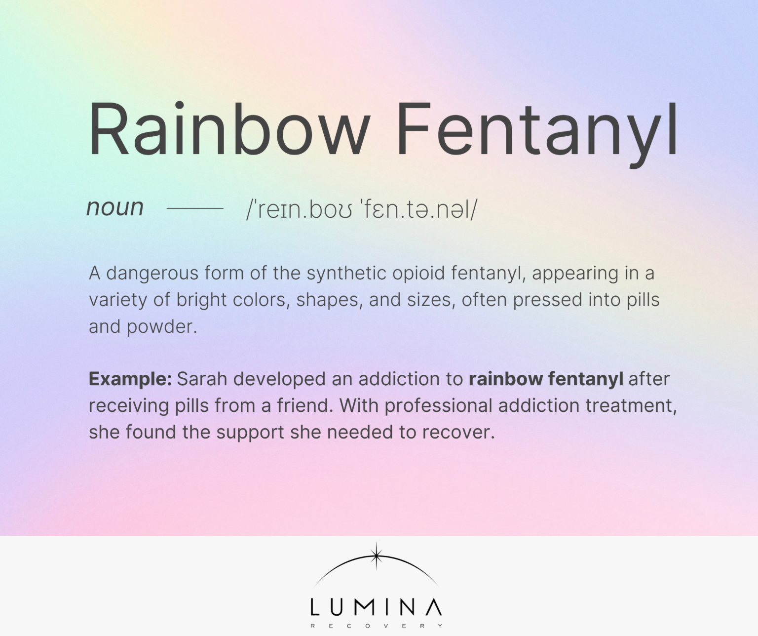 What Is Rainbow Fentanyl? A Colorful Threat - Lumina Recovery